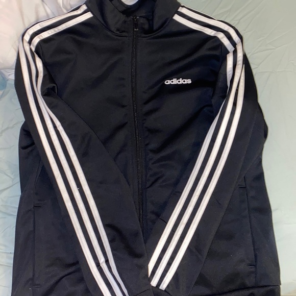 adidas | Jackets & Coats | Adidas Black Track Jacket Large | Poshmark